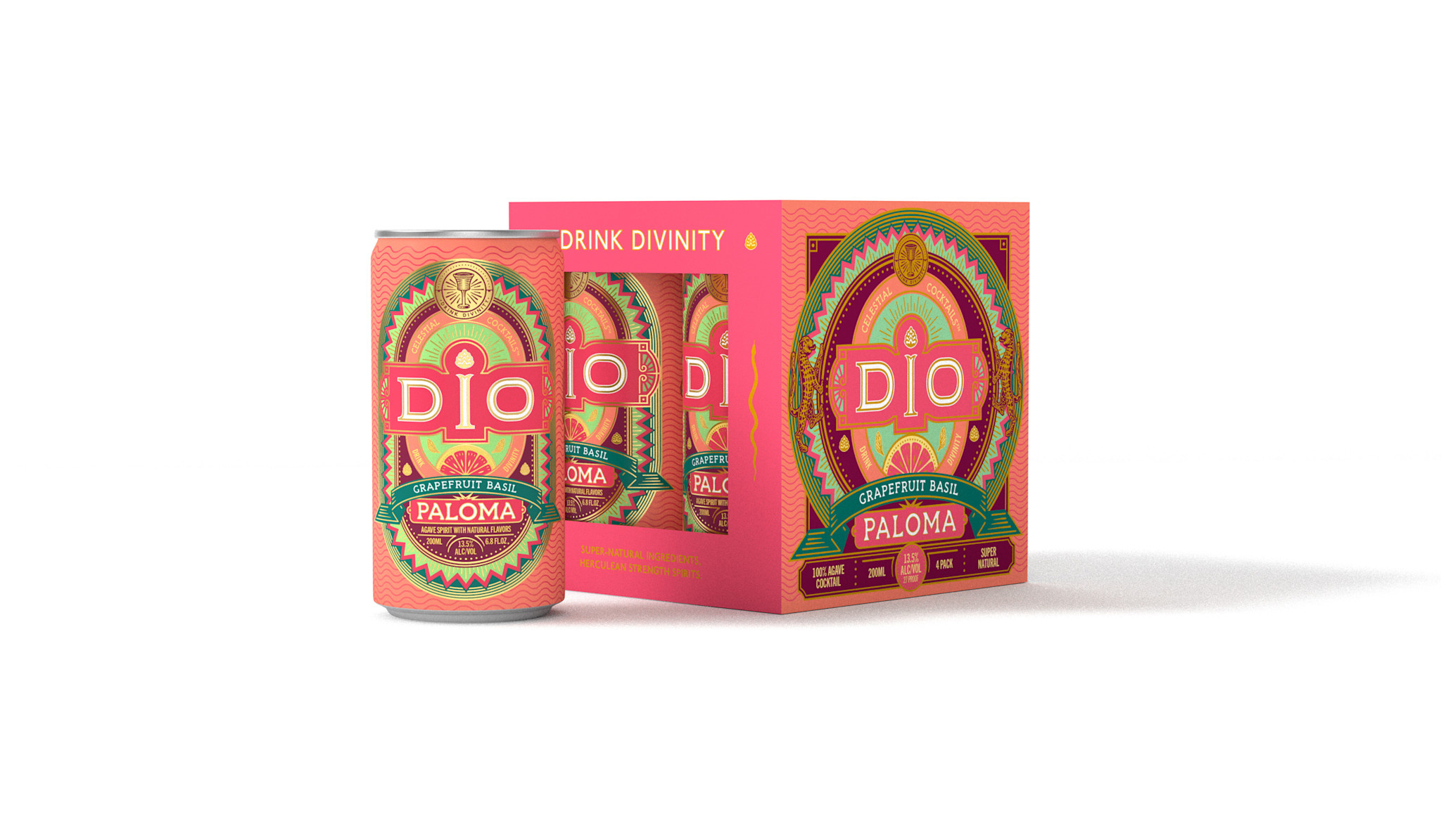 Dio Grapefruit Basil Paloma 200ml Can - Royal Wine Merchants - Happy to ...