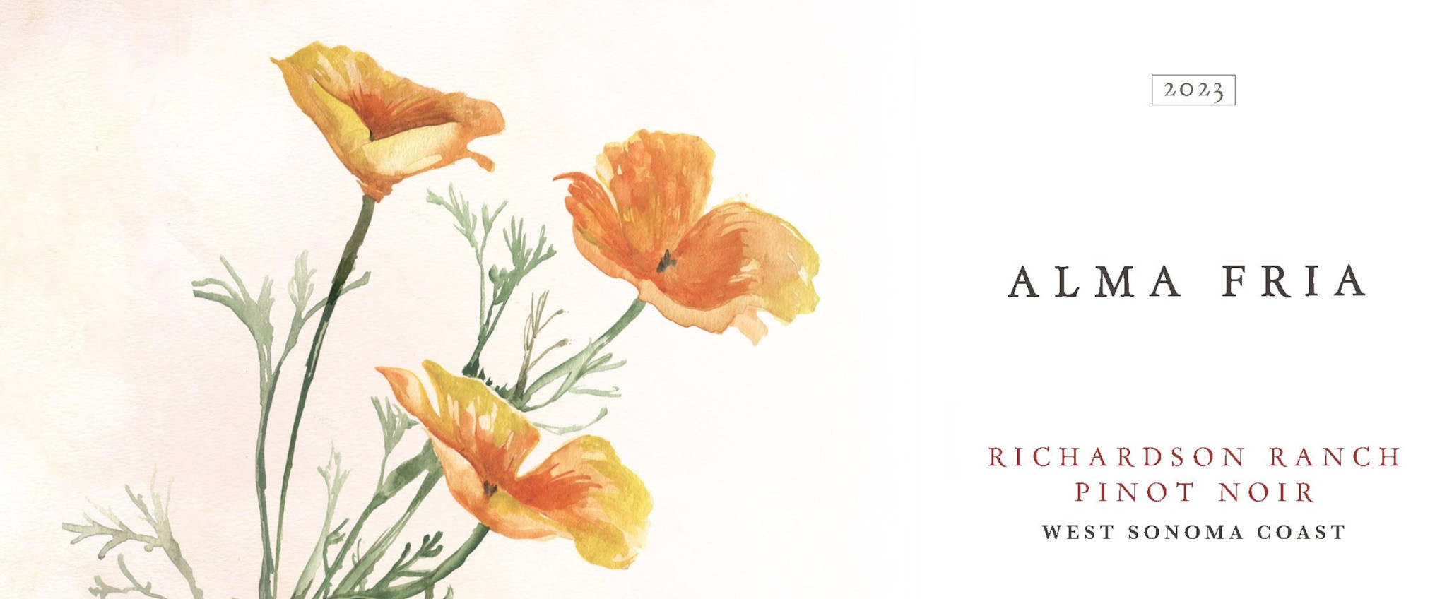 Alma Fria Richardson Ranch Pinot Noir Sonoma Coast 2023 - Royal Wine ...