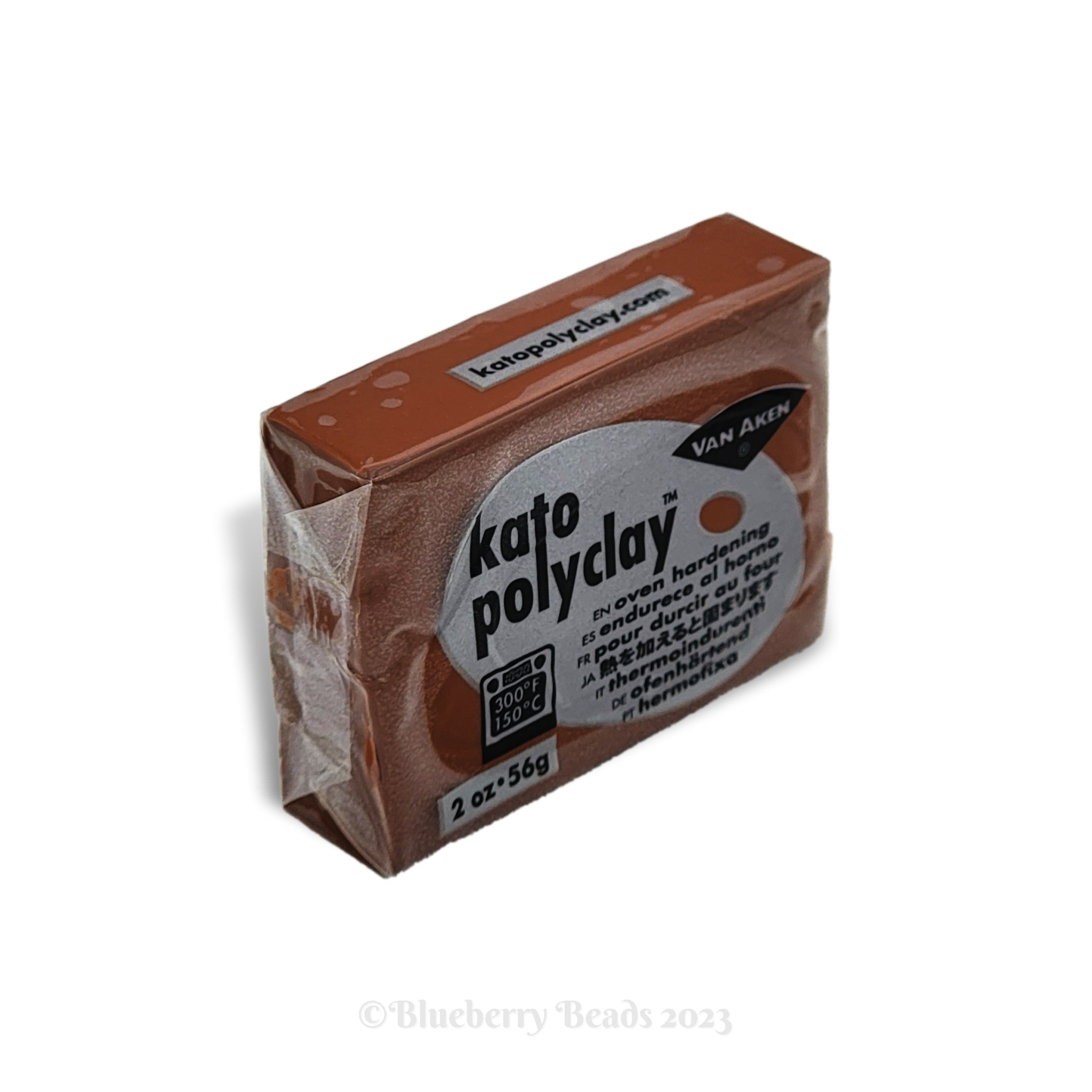 Kato Polyclay 12.5oz Brown - Blueberry Beads