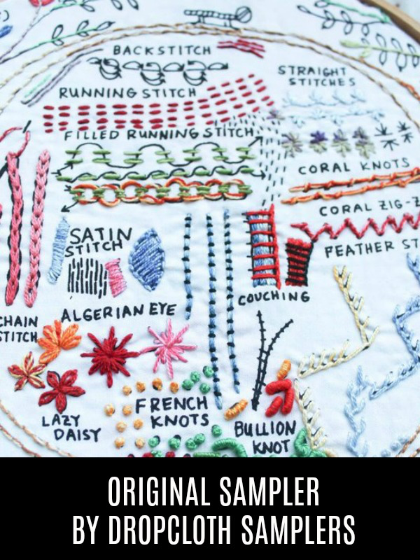 The Original Sampler, Embroidery Sampler from Dropcloth Samplers ...