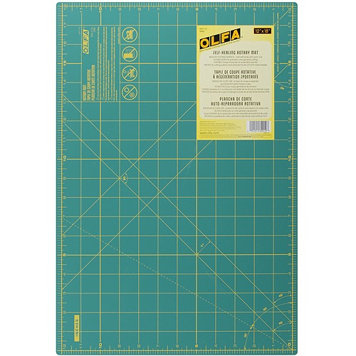 Olfa Rotary Self Healing Rotary Cutting Mat 12" x 18" - Picking Daisies