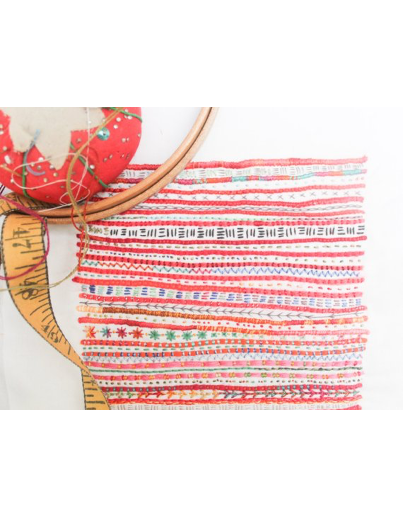 The Red Stripe Sampler, Embroidery Sampler from Dropcloth Samplers ...