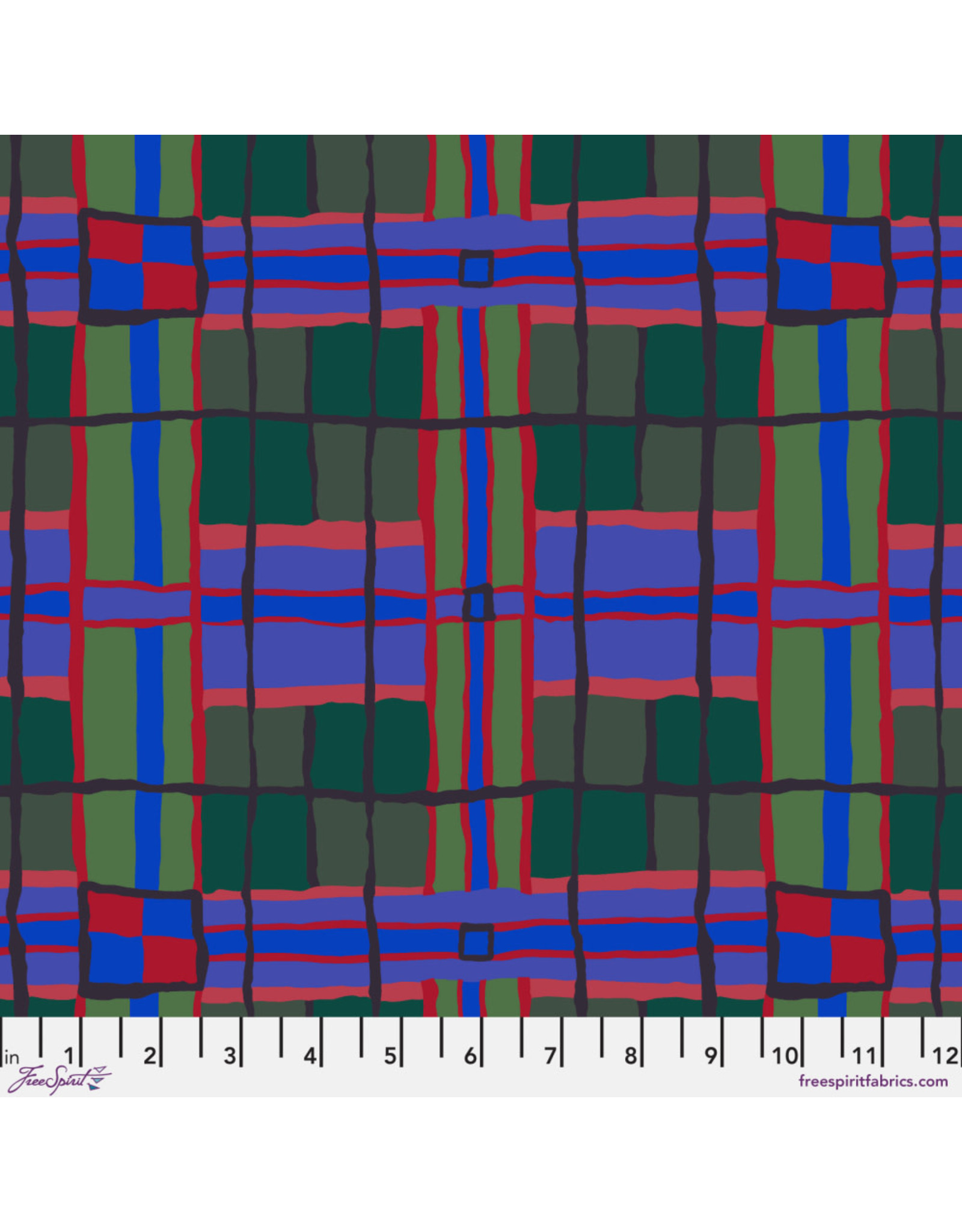 Kaffe Collective Fall 2022, Checkmate in Dark, Fabric Half-Yards - Picking Daisies