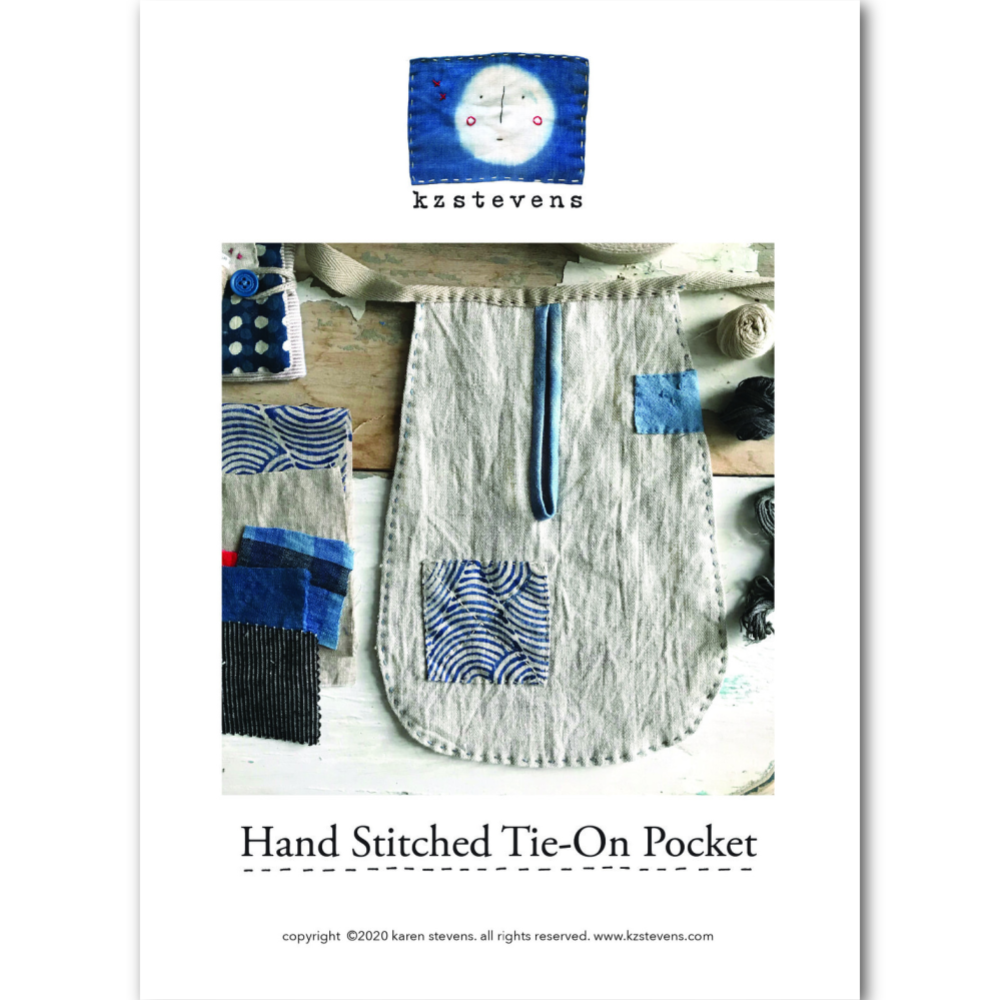 Hand Stitched Tie-on Pocket Pattern - Picking Daisies