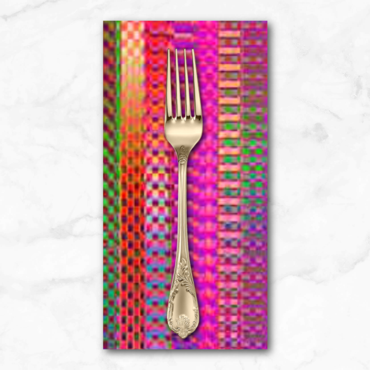 108 Quilt Back, Zipper Stripe in Multi, Dinner Napkin - Picking Daisies