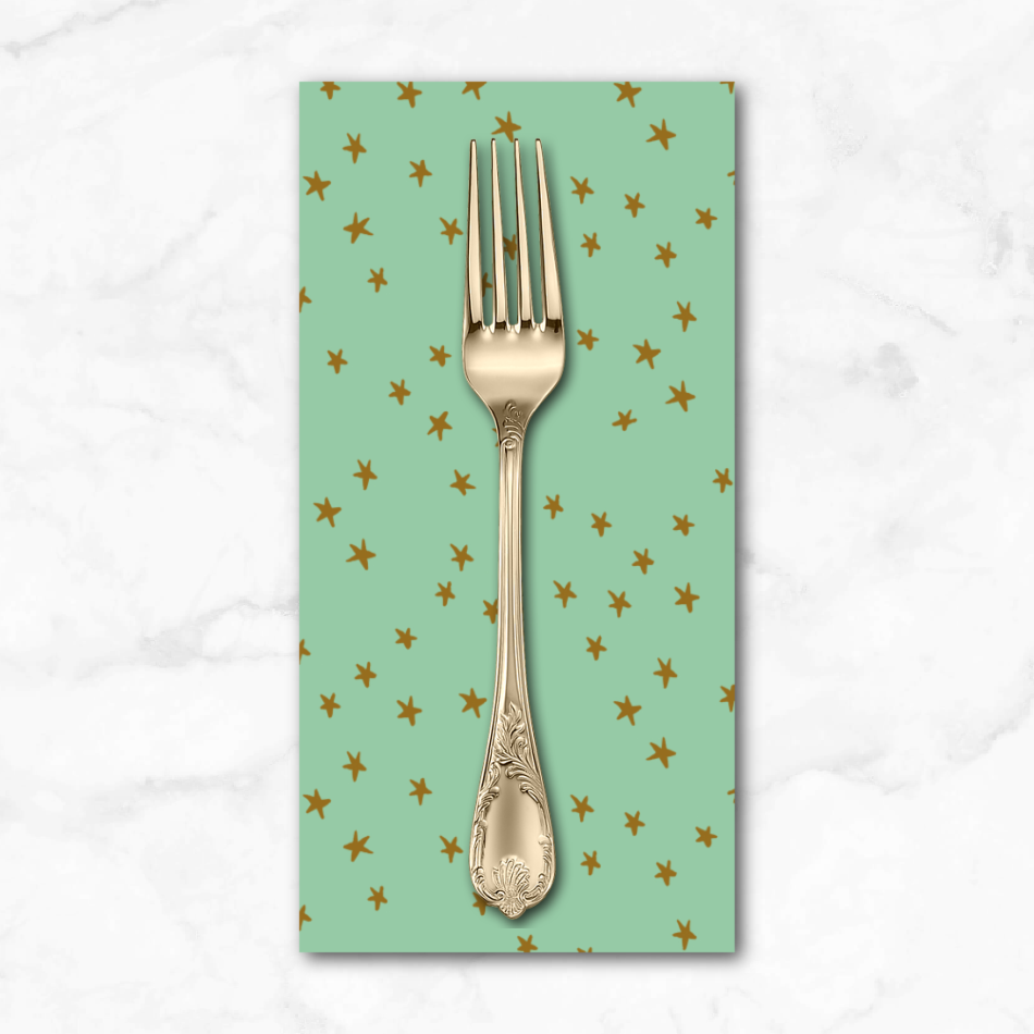 Starry New in Moss, Dinner Napkin - Picking Daisies