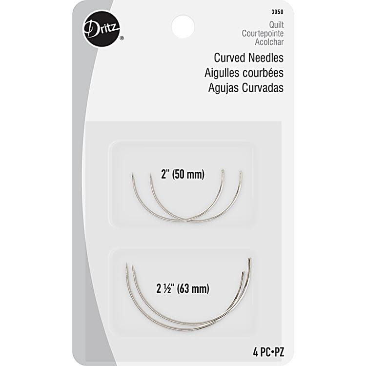 Curved Needles, 4 pc - 2 sizes - Picking Daisies