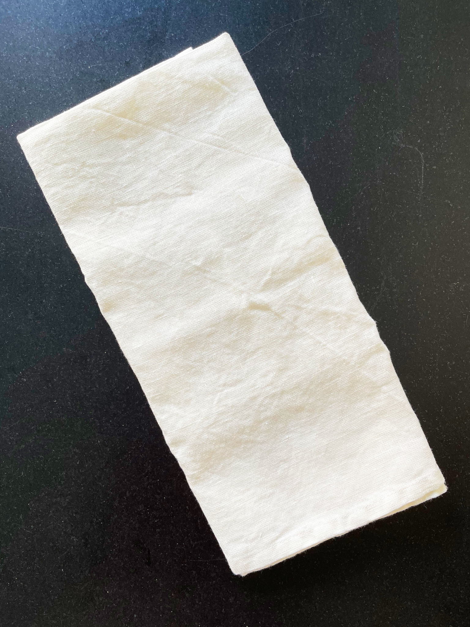 Linen Tales White Linen Kitchen Towel - CORK