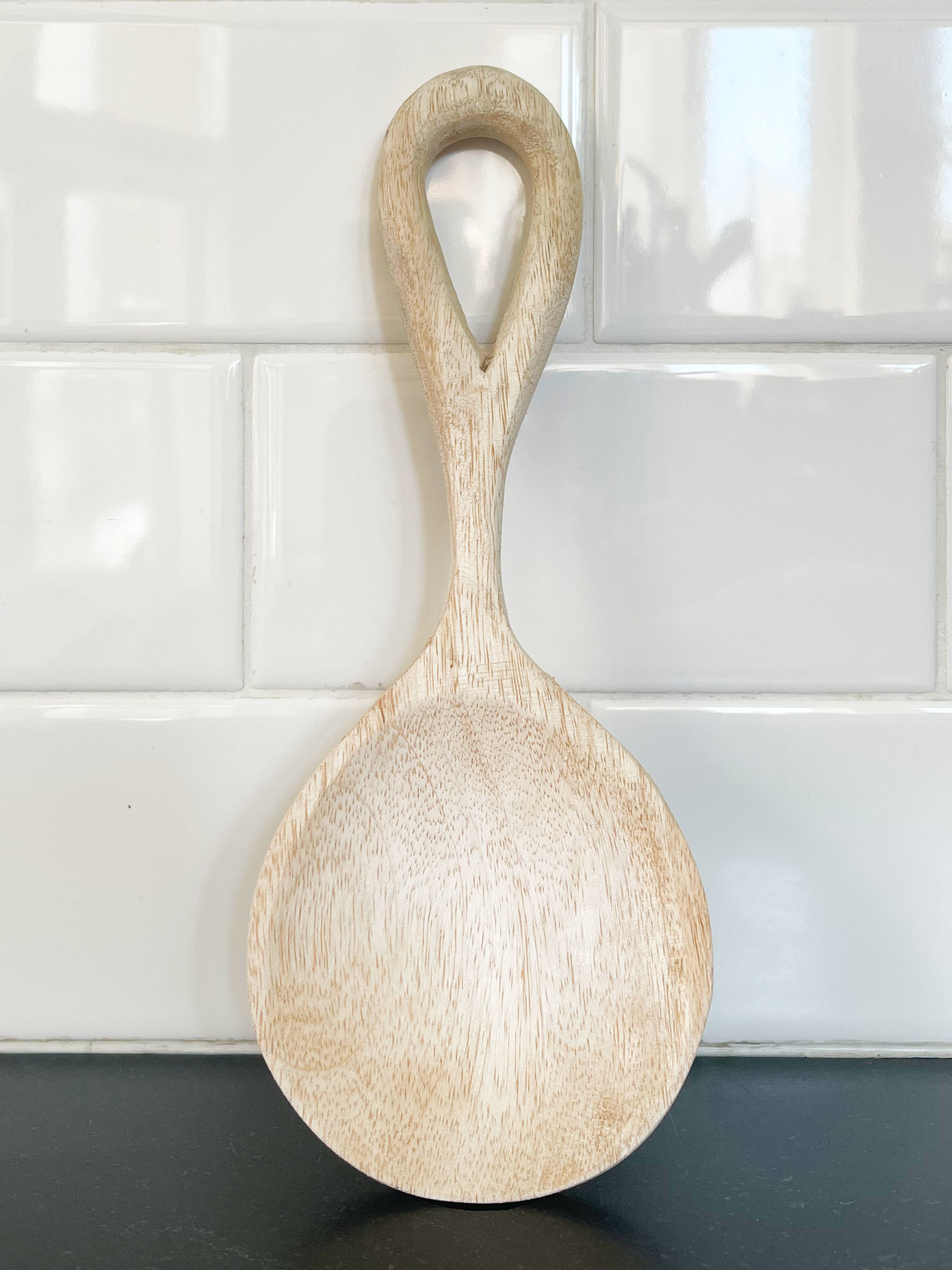 Creative Co-Op Mango Wood Spoon - CORK