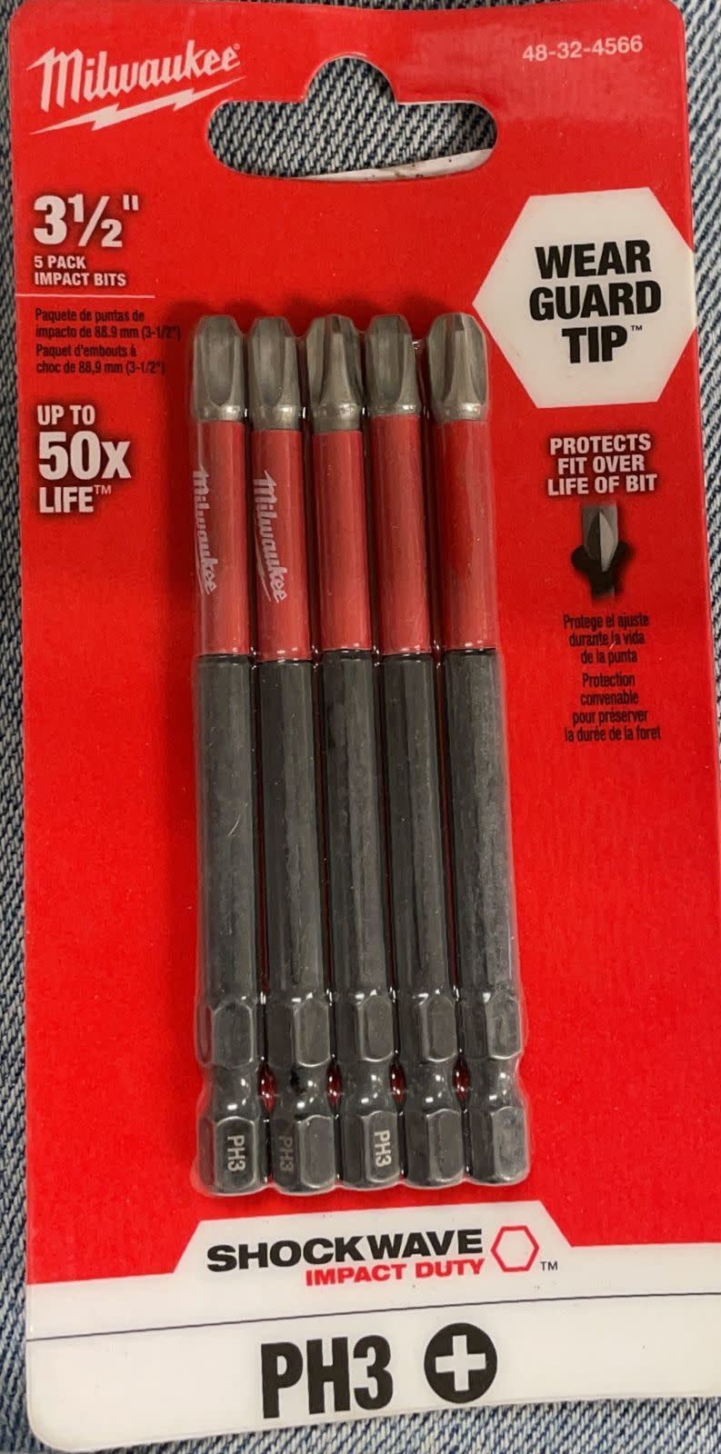 Milwaukee Shockwave Impact Duty 3 1 2 In Phillips 3 Alloy Steel Screw