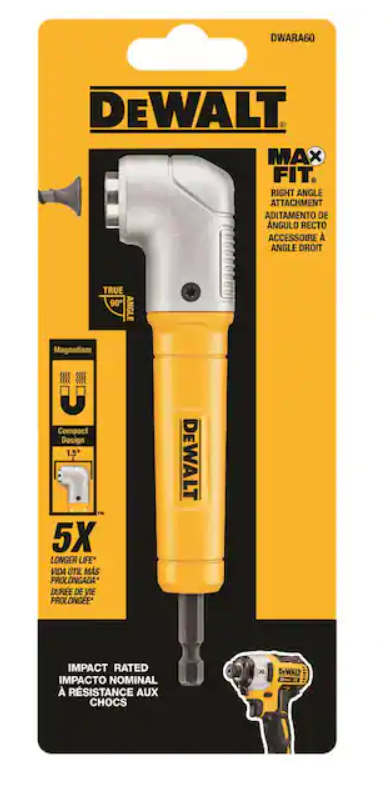 DEWALT MAXFIT Right Angle Magnetic Attachment - Discount Depot DEWALT MAXFIT Right Angle Magnetic Attachment - Discount Depot