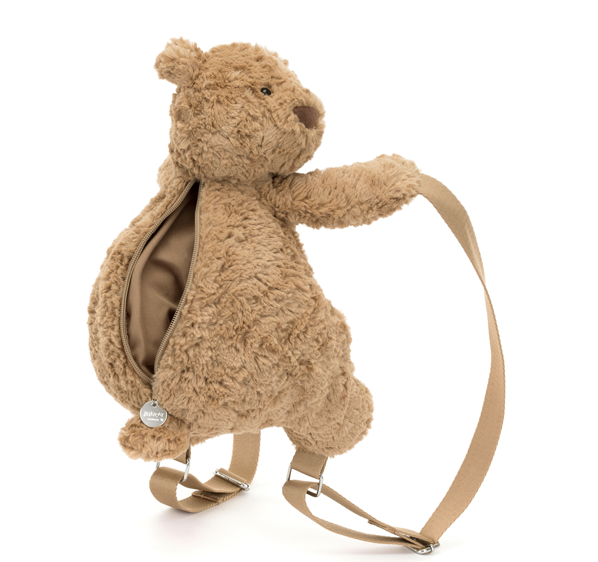 Jellycat Bartholomew Bear Backpack Shop Tiny Hanger Tiny Hanger