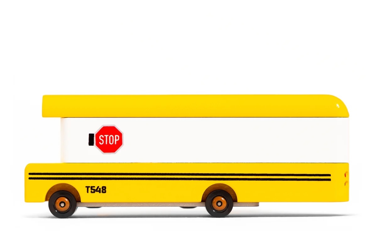 Candylab Toys School Bus - Tiny Hanger