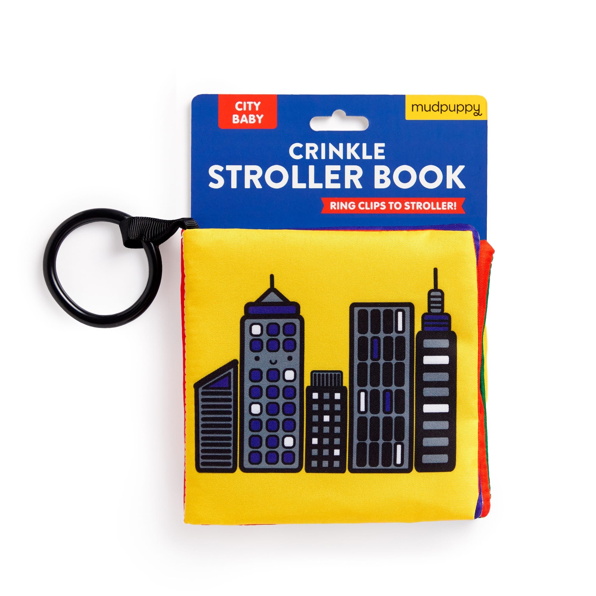 City Baby Crinkle Fabric Stroller Book - Tiny Hanger