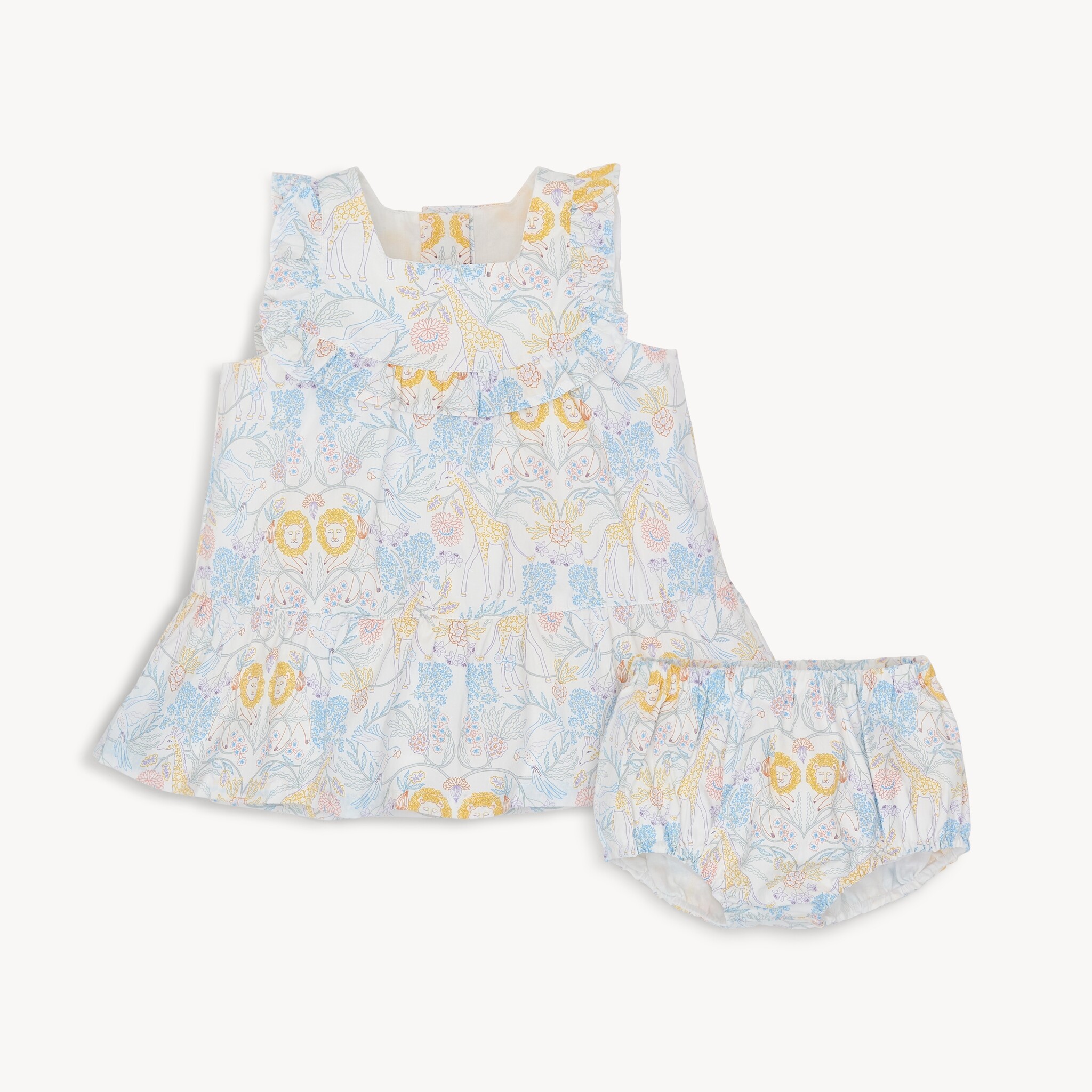 Magnetic Me Nikki Menagerie Cotton Dress+Diaper Cover - Tiny Hanger