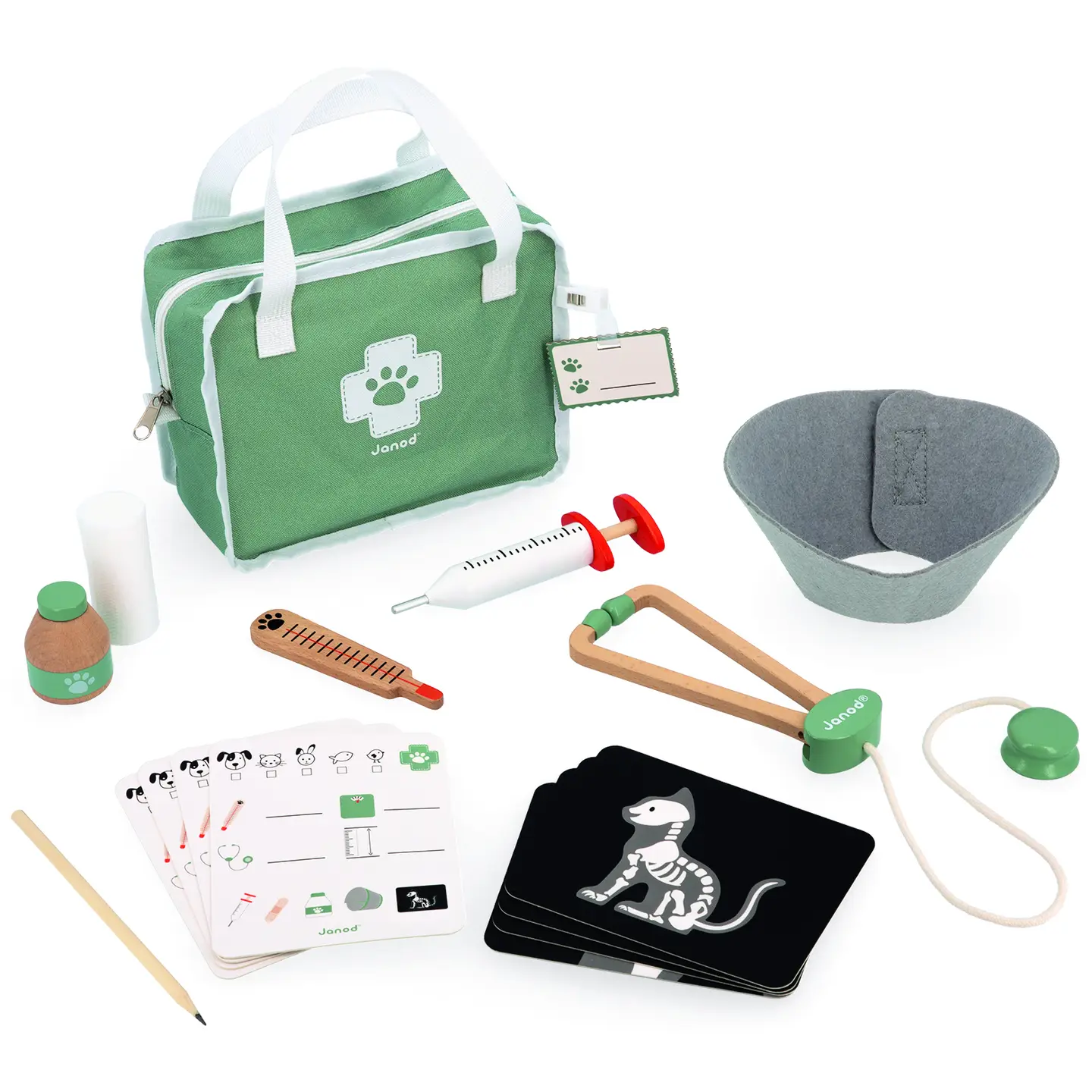 Janod Pretend Play Occupational Toy Vet set - Tiny Hanger