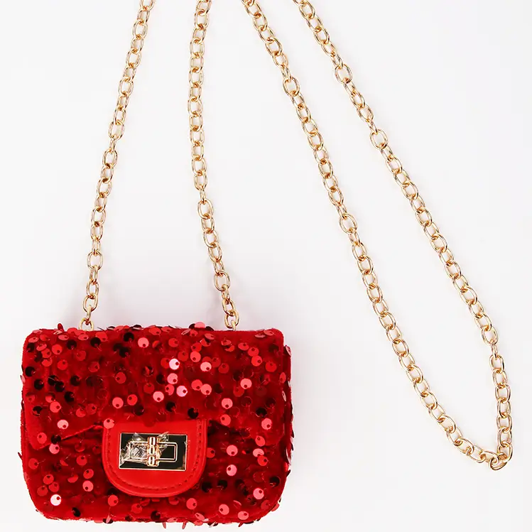 Red Sequin Purse - Tiny Hanger