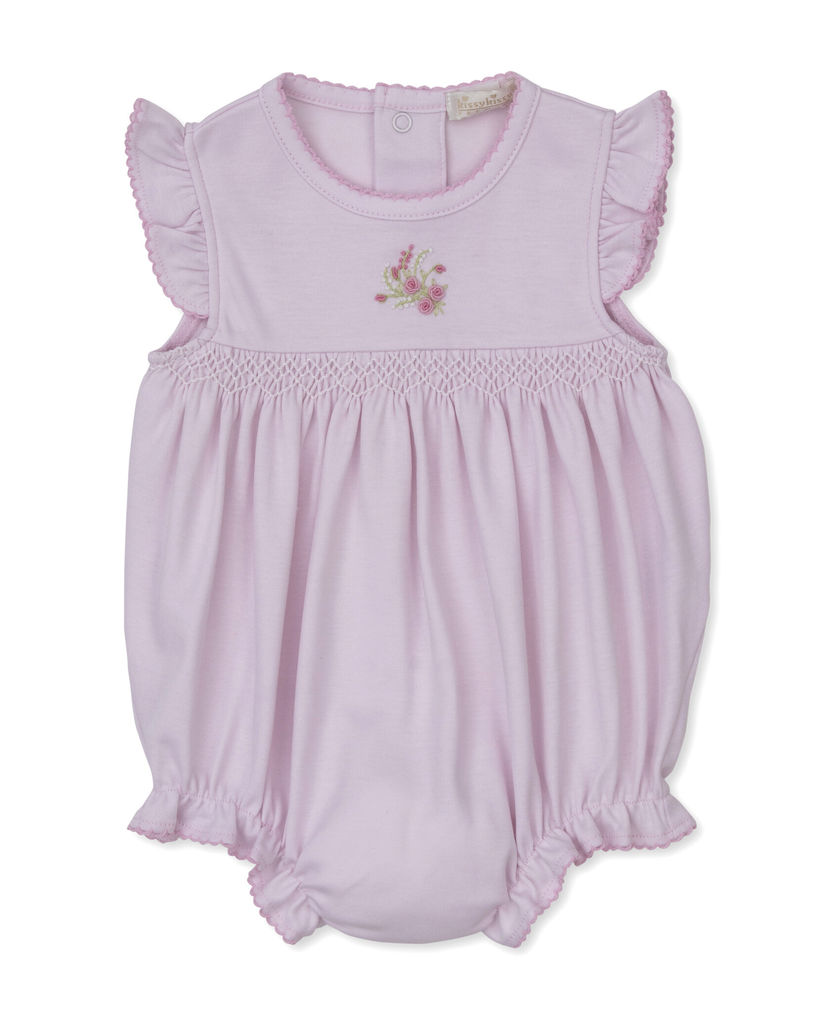 Kissy Kissy SCE Victorian Roses Hand Smocked Bubble - Tiny Hanger