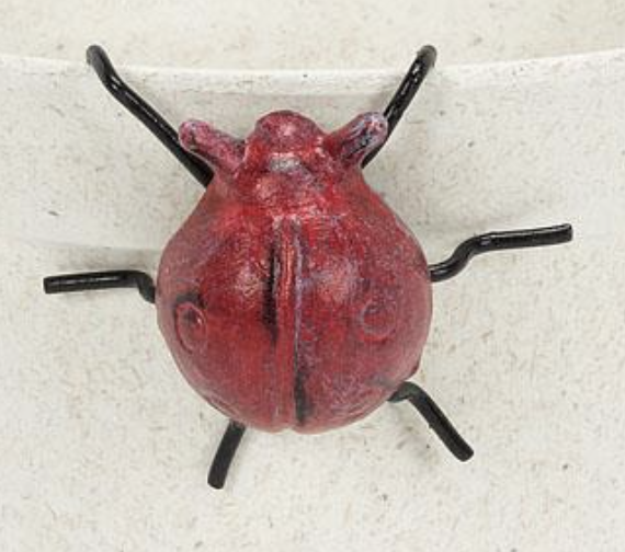 AB465 Sm Hanging Ladybug-Antique Red- 2.5"H (No Pot included ...