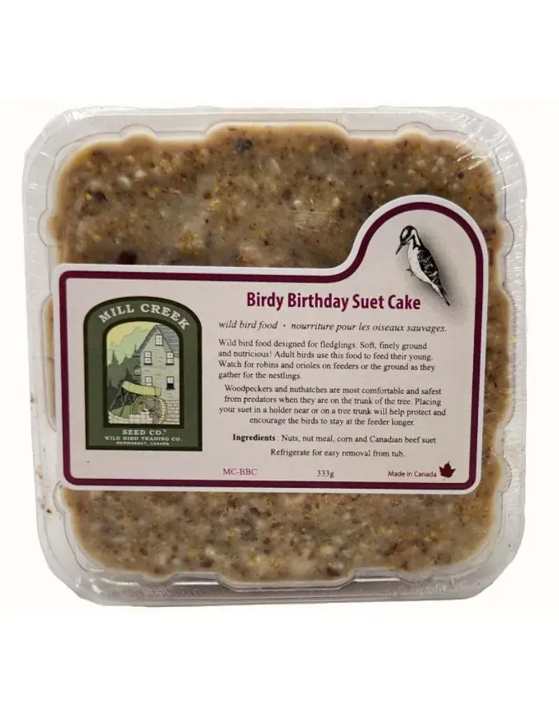 WFBBC Birdy Birthday Suet Cake - Discover Wild Birds, Find Joy!
