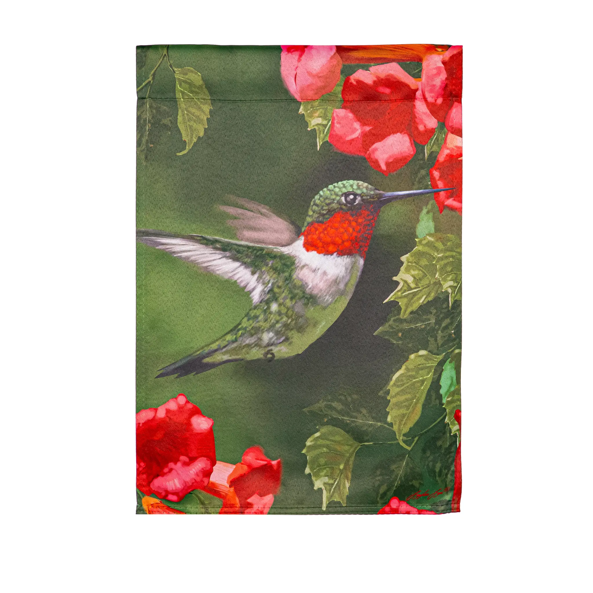 Evergreen Garden Flags - Discover Wild Birds, Find Joy!
