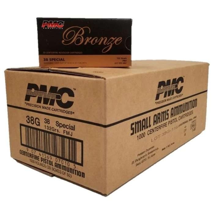 PMC .38 SPECIAL 132GR. FMJ, 1000rds - Cabin Creek Supply