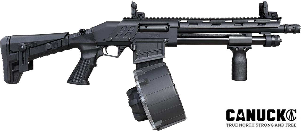 Canuck Recon 3 - Pump 12Ga 3", 12brl WITH 20Rd Drum Mag - Cabin Creek ...