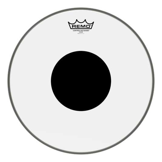 Remo Controlled Sound Clear With Black Dot Tom Drumhead - 2112 PERCUSSION