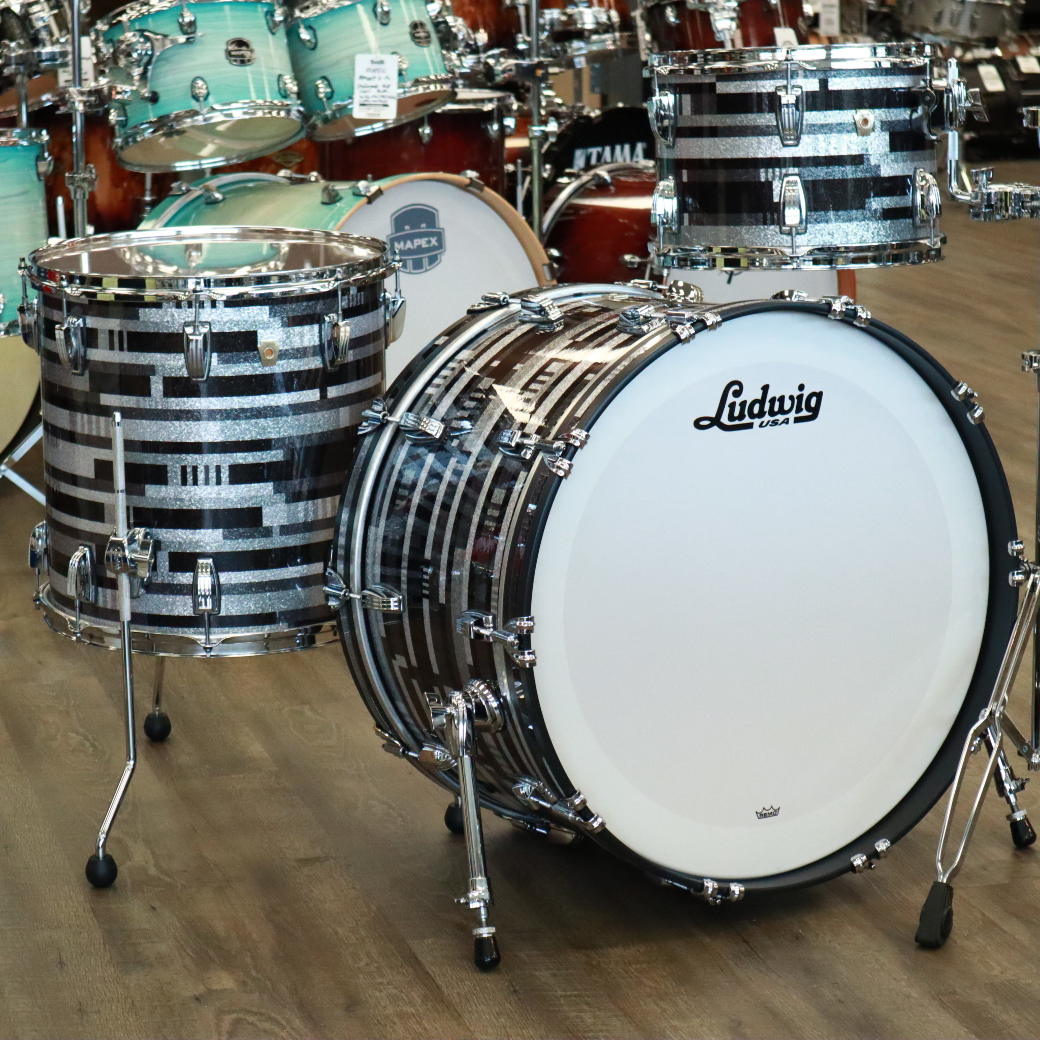 Ludwig Classic Maple Pro Beat 3-Piece Shell Pack 13/16/24 (Digital ...