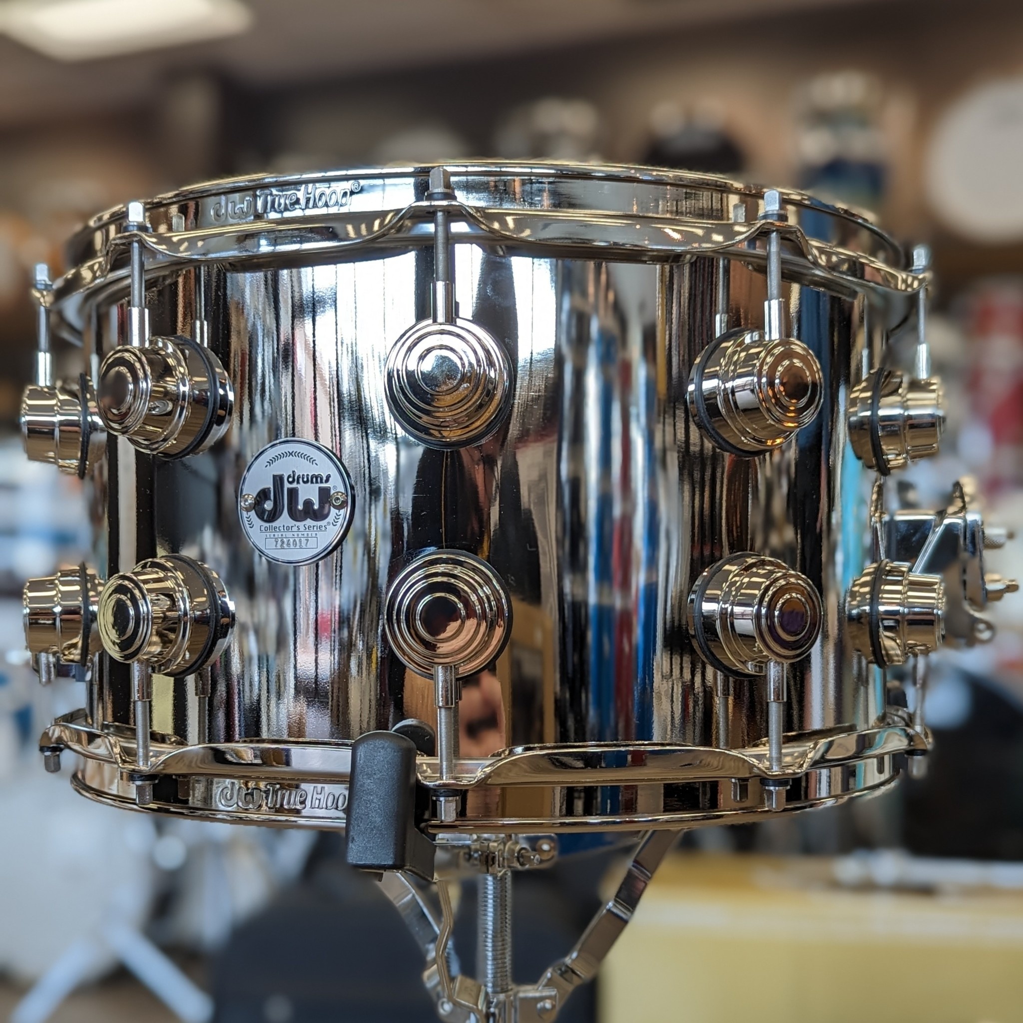 DW Collector's Series 8x14" Nickel over Brass Snare with Nickel ...