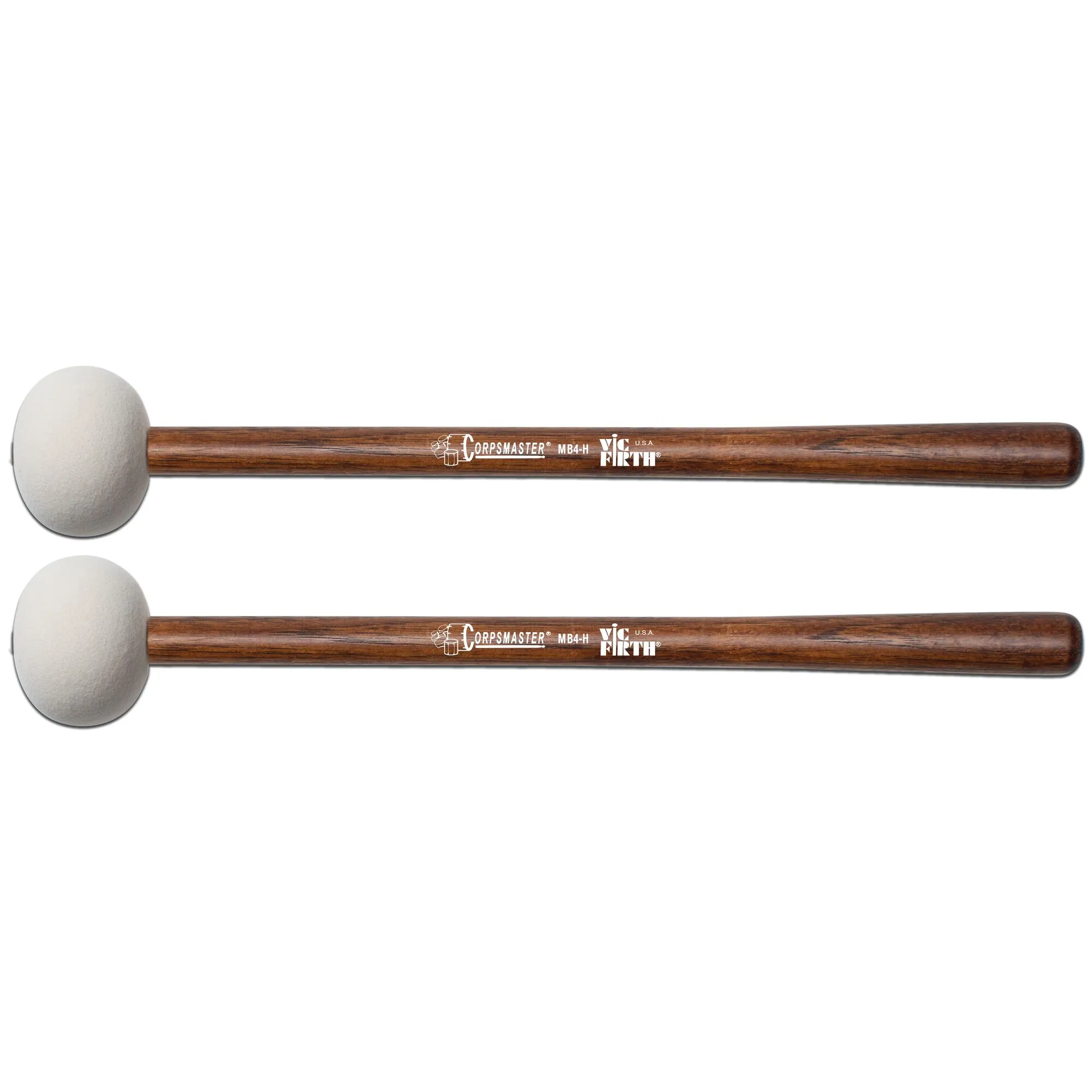 Vic Firth Corpsmaster Bass Mallet Extra Large Head Hard Felt MB4H ...