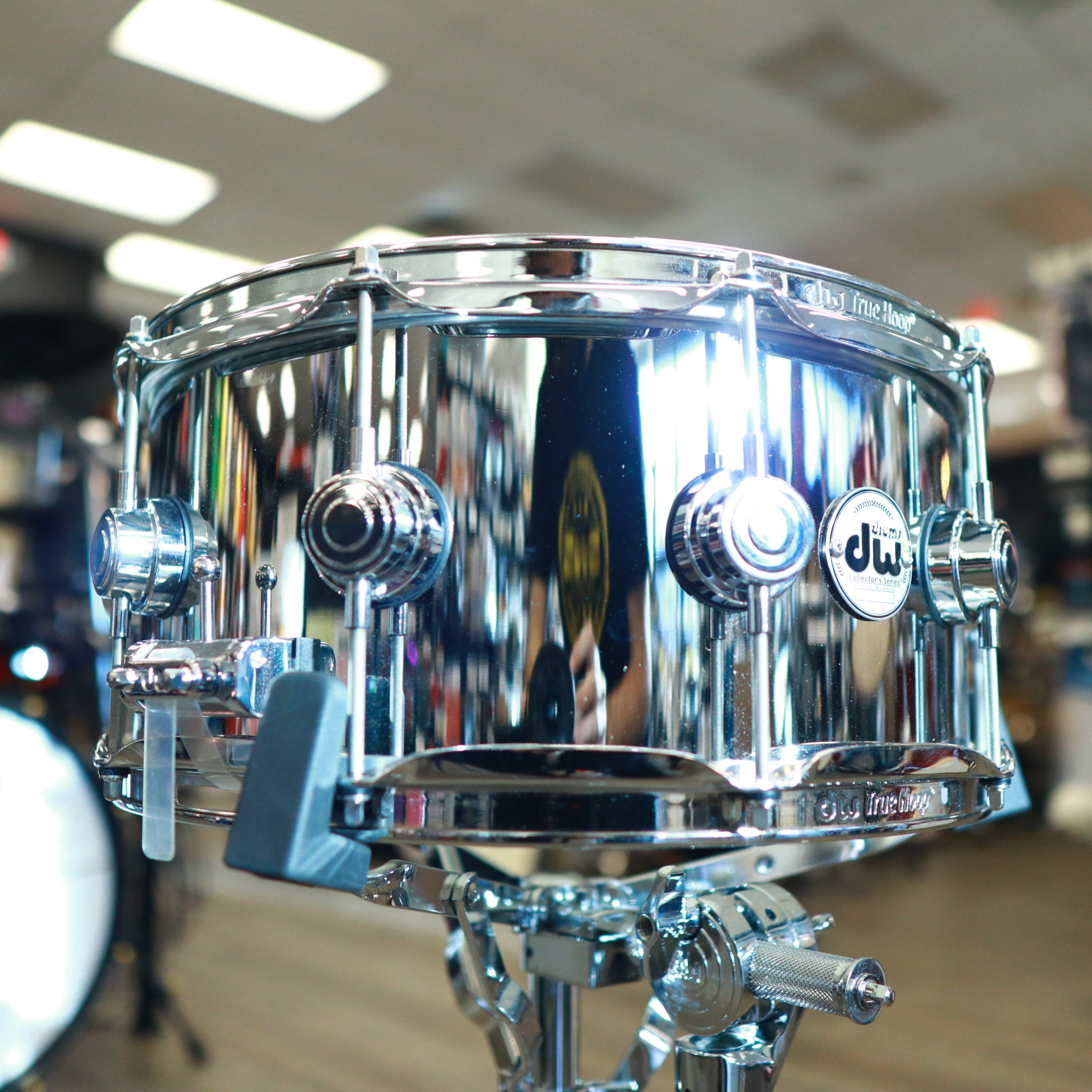 DW Collector's 6.5x14" Chrome Over 3mm Steel Snare Drum (Demo Model ...