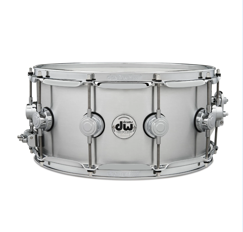 DW 6.5x14" 1mm Aluminum Snare Drum with Chrome Hardware DRVM6514SVC ...