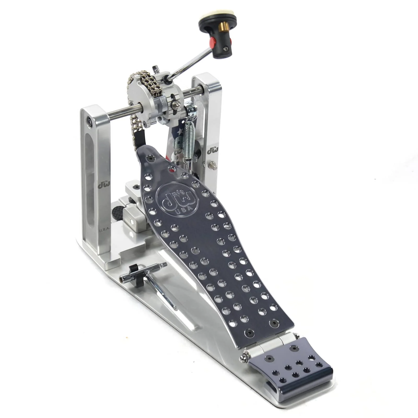 DW MFG Machined Chain Drive Single Pedal w/ Case DWCPMCD - 2112 PERCUSSION