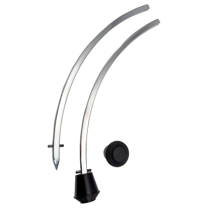 Danmar Vintage (1968 to '77) Ludwig Style Curved Bass Drum Spurs, 5/16 ...