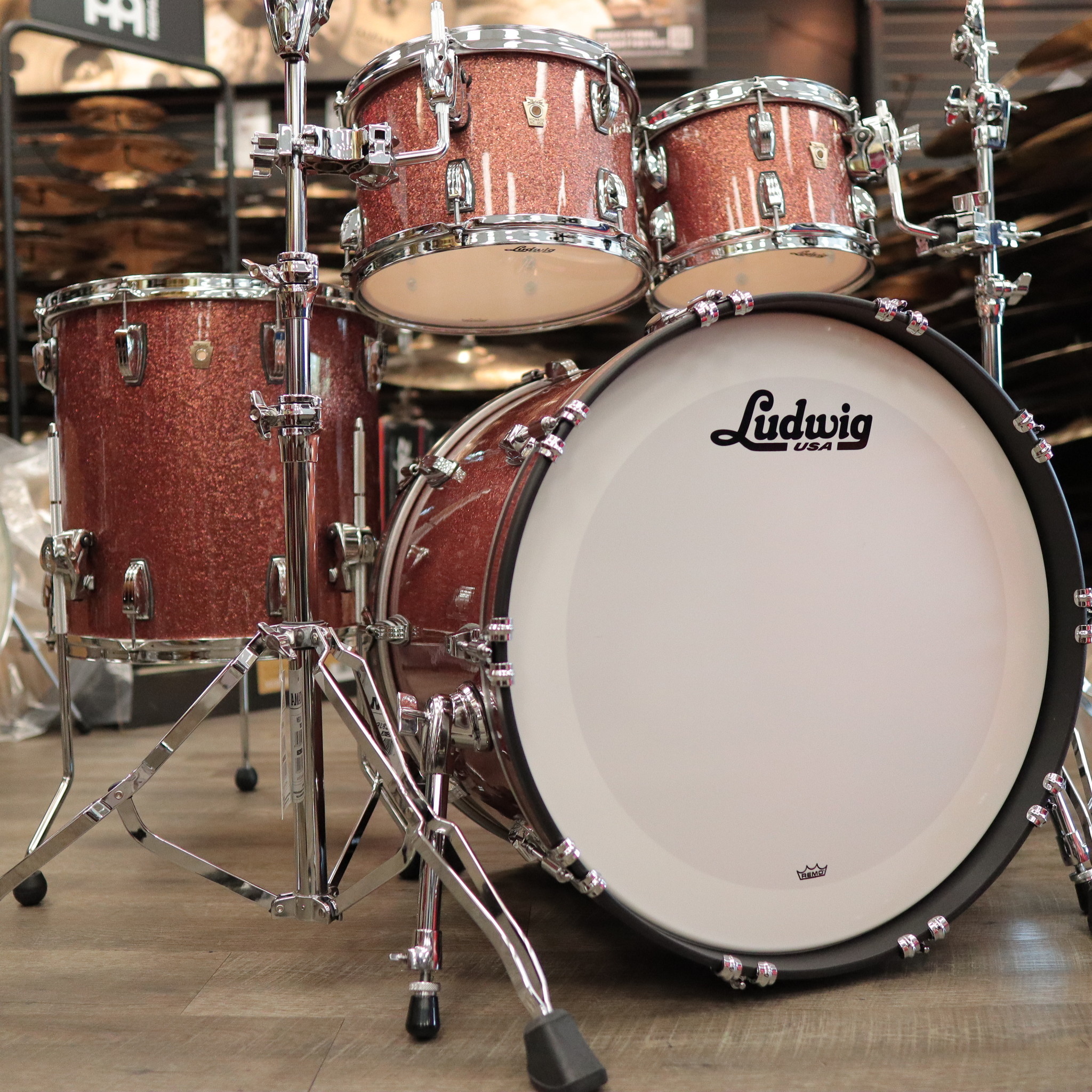 Ludwig Classic Maple Studio Hybrid 4-pc Shell Pack 22/10/12/16 (Ltd. Ed ...