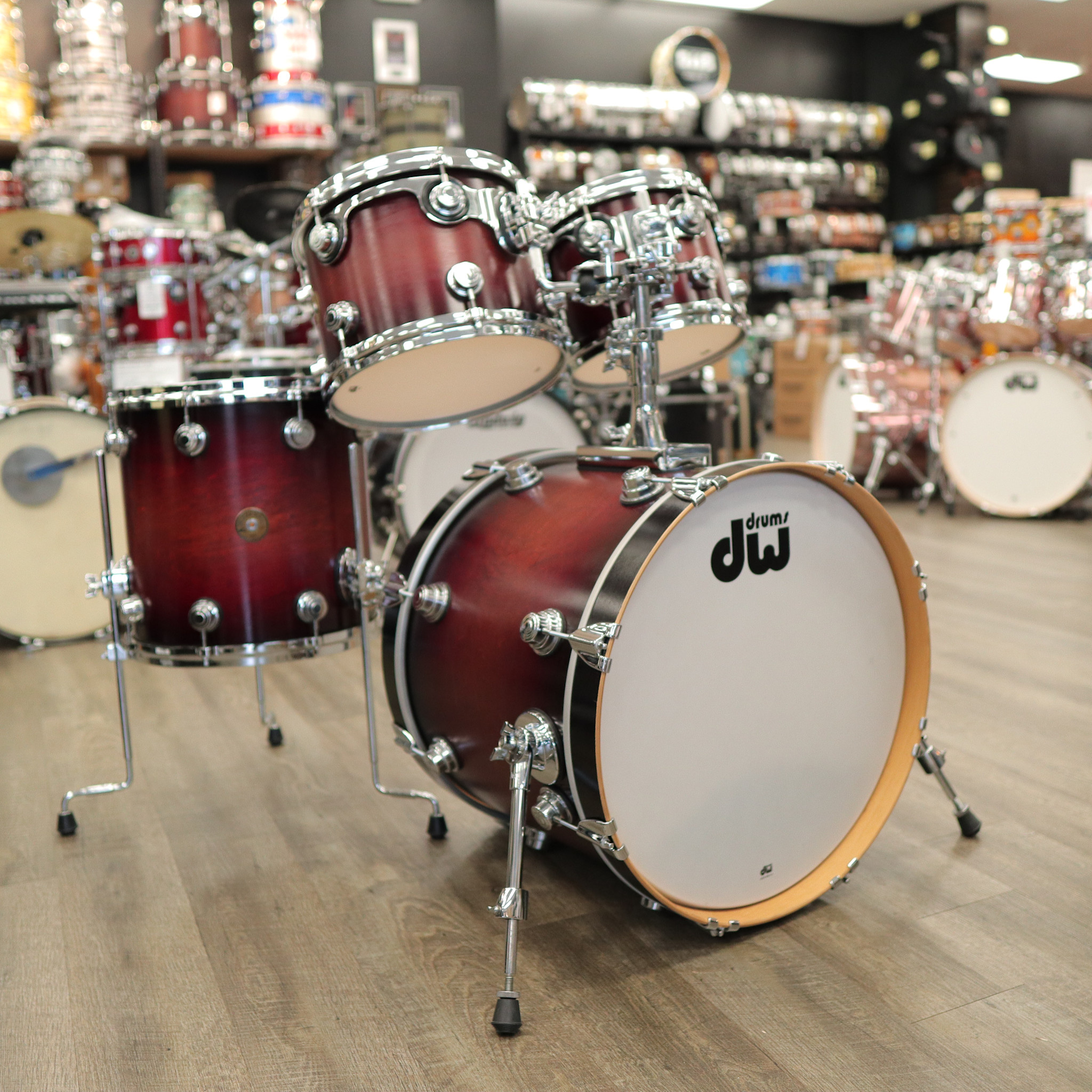 2008 DW Jazz Series Maple/Gum 4-Piece Shell Pack 10/12/14/20 - 2112 ...