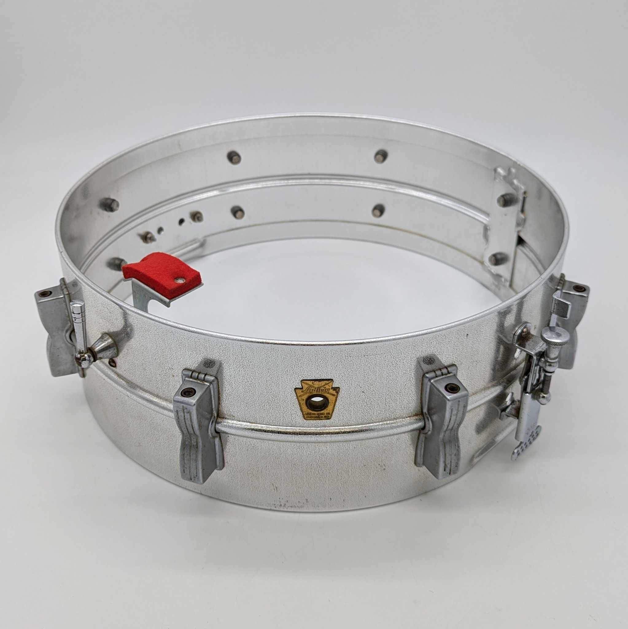 1962-1963 Ludwig Prototype Acrolite 8-Lug 5x14" Snare Drum Shell Pre ...