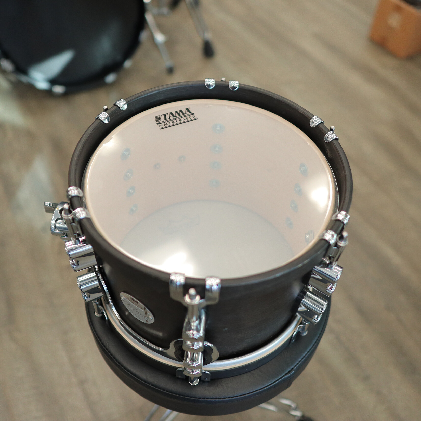 Used PDP 7x10" Concept Classic Maple Tom (Ebony Stain with Ebony Hoops ...