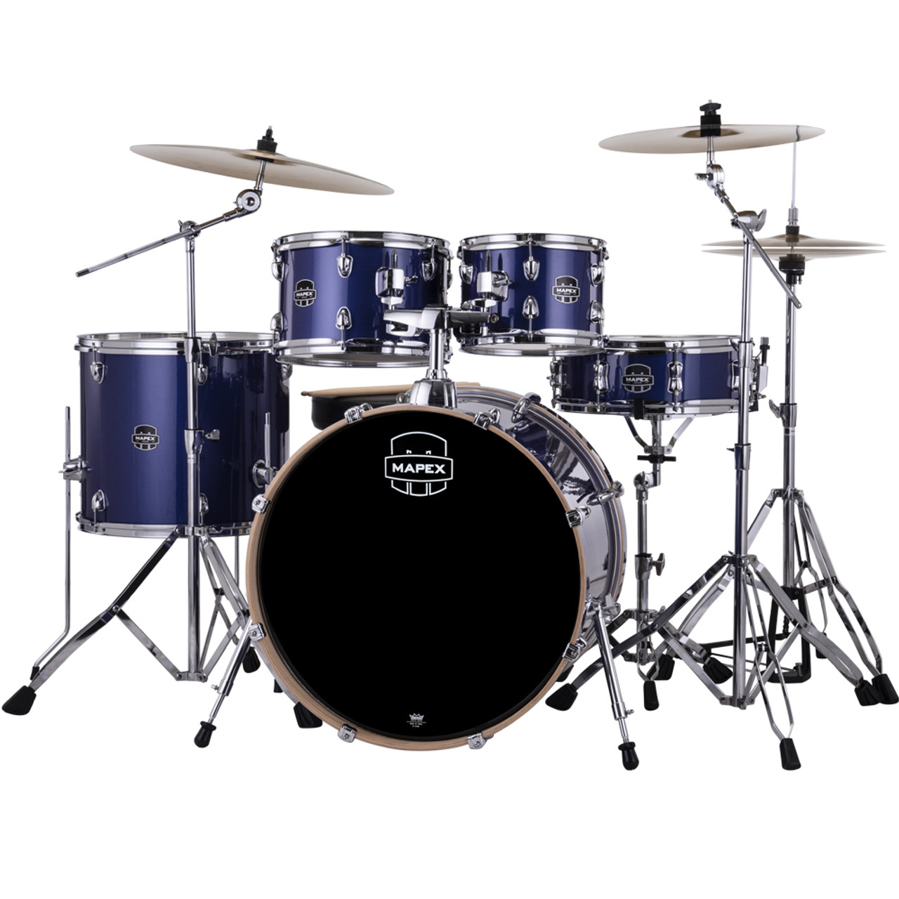 Mapex Venus 5-pc Complete Rock Drum Kit 22/10/12/16/Sn (Blue Sky ...