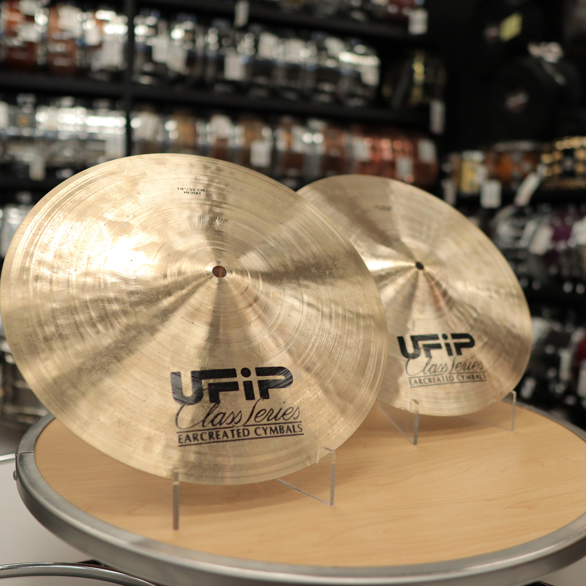 Demo UFIP Class Series 14" Light Hi-Hats - 2112 PERCUSSION