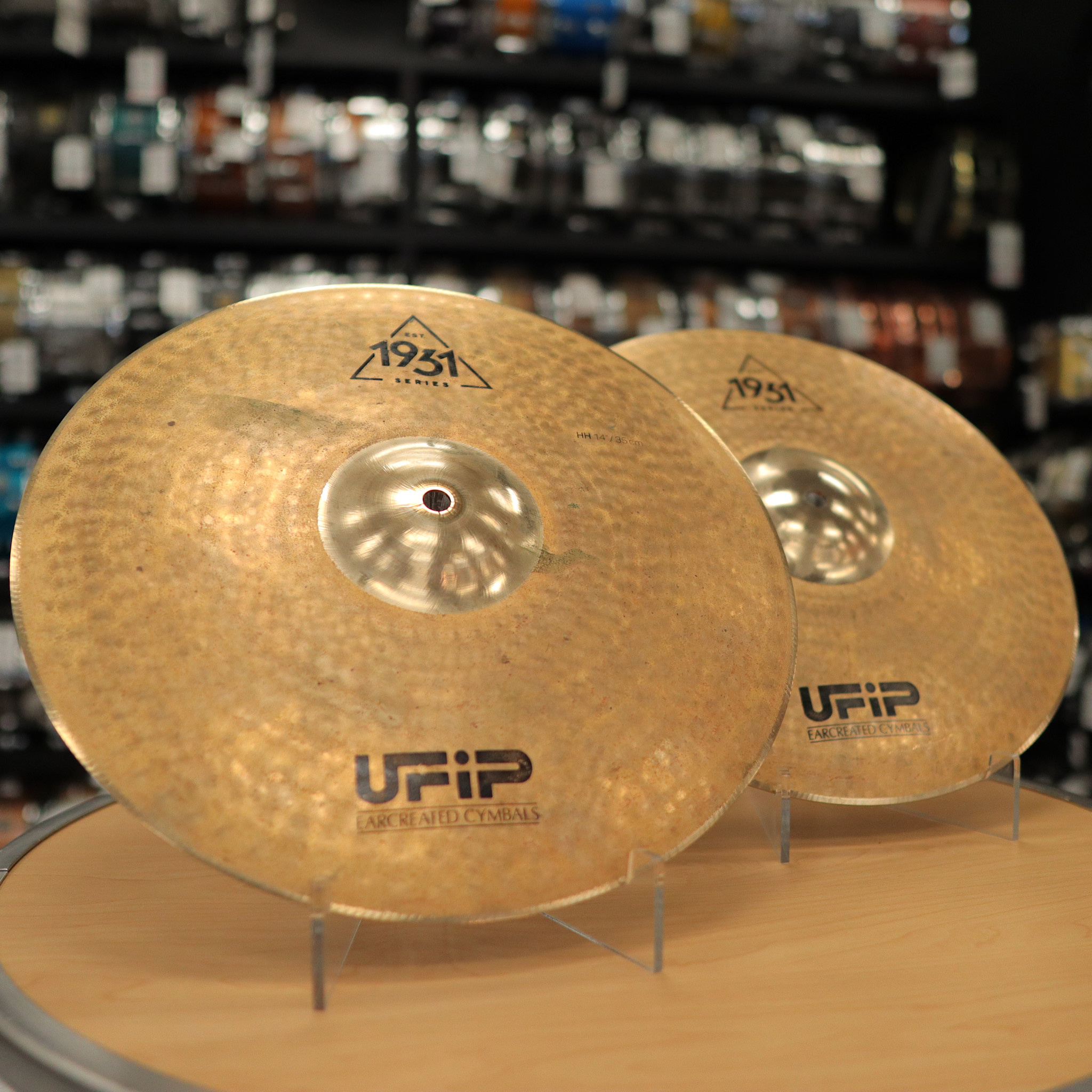 Demo UFIP Est. 1931 Series 14" Hi-Hats - 2112 PERCUSSION