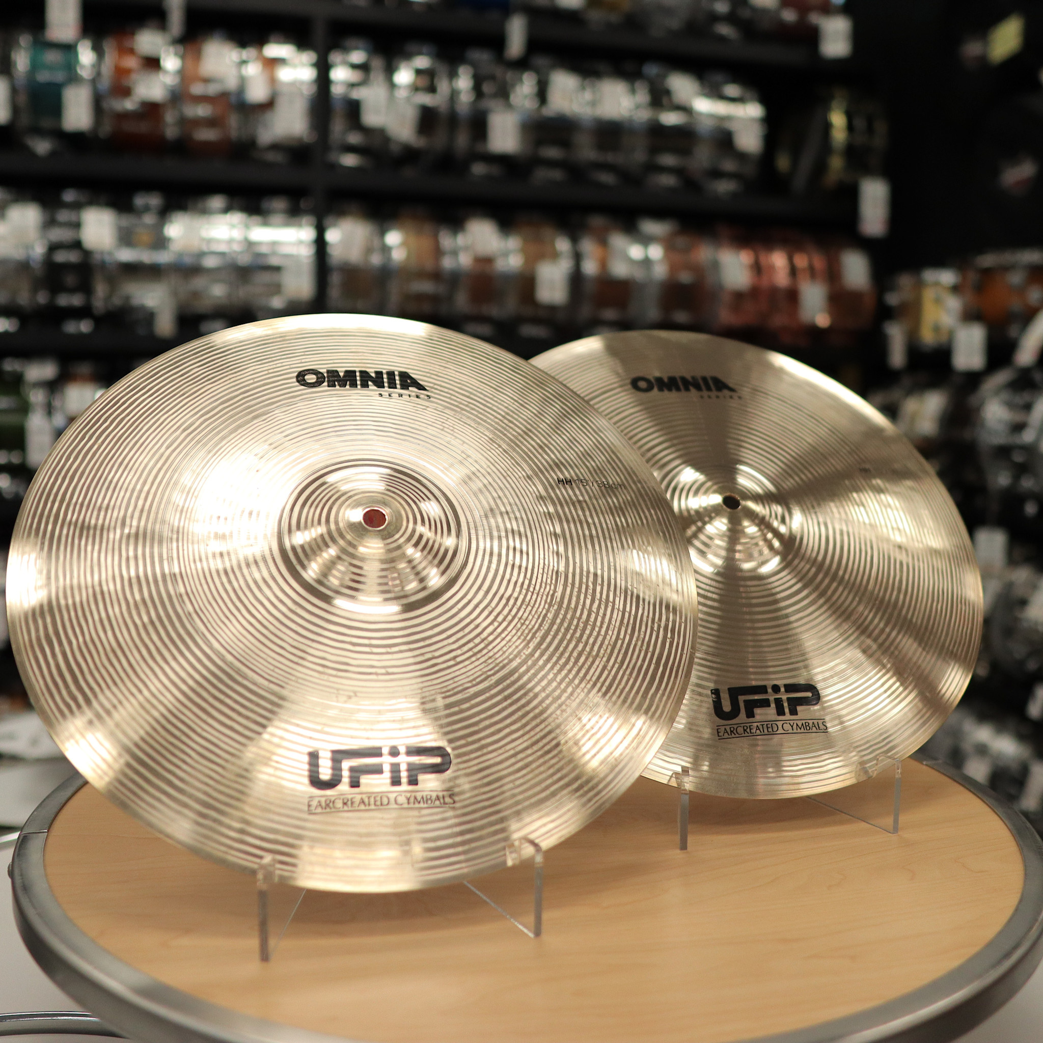Demo UFIP Omnia Series 15" Hi-Hats - 2112 PERCUSSION