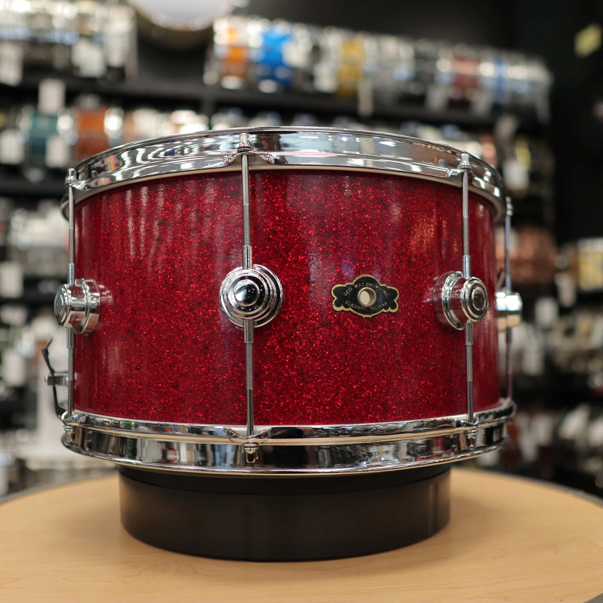 Vintage '57-61 George H. Way 8x15" (Red Sparkle) Elkhart, IN - 2112 ...