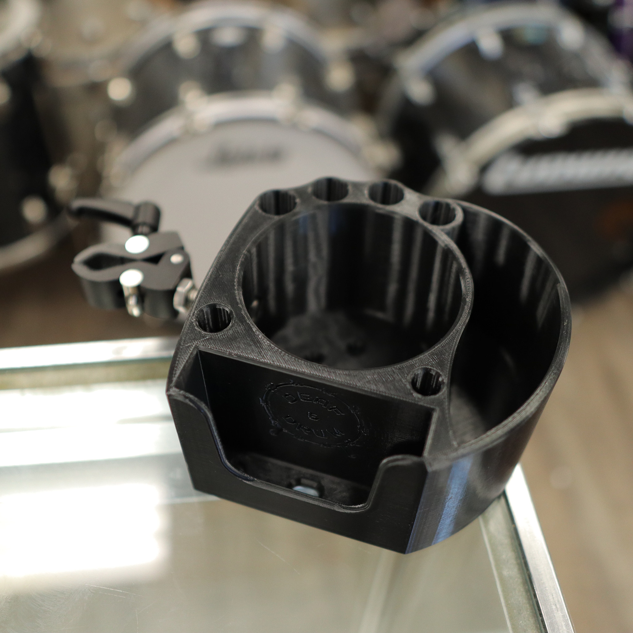 Deaf & Drum Drum Buddy Mini - Left Handed (Solid Color) - Black - 2112 ...