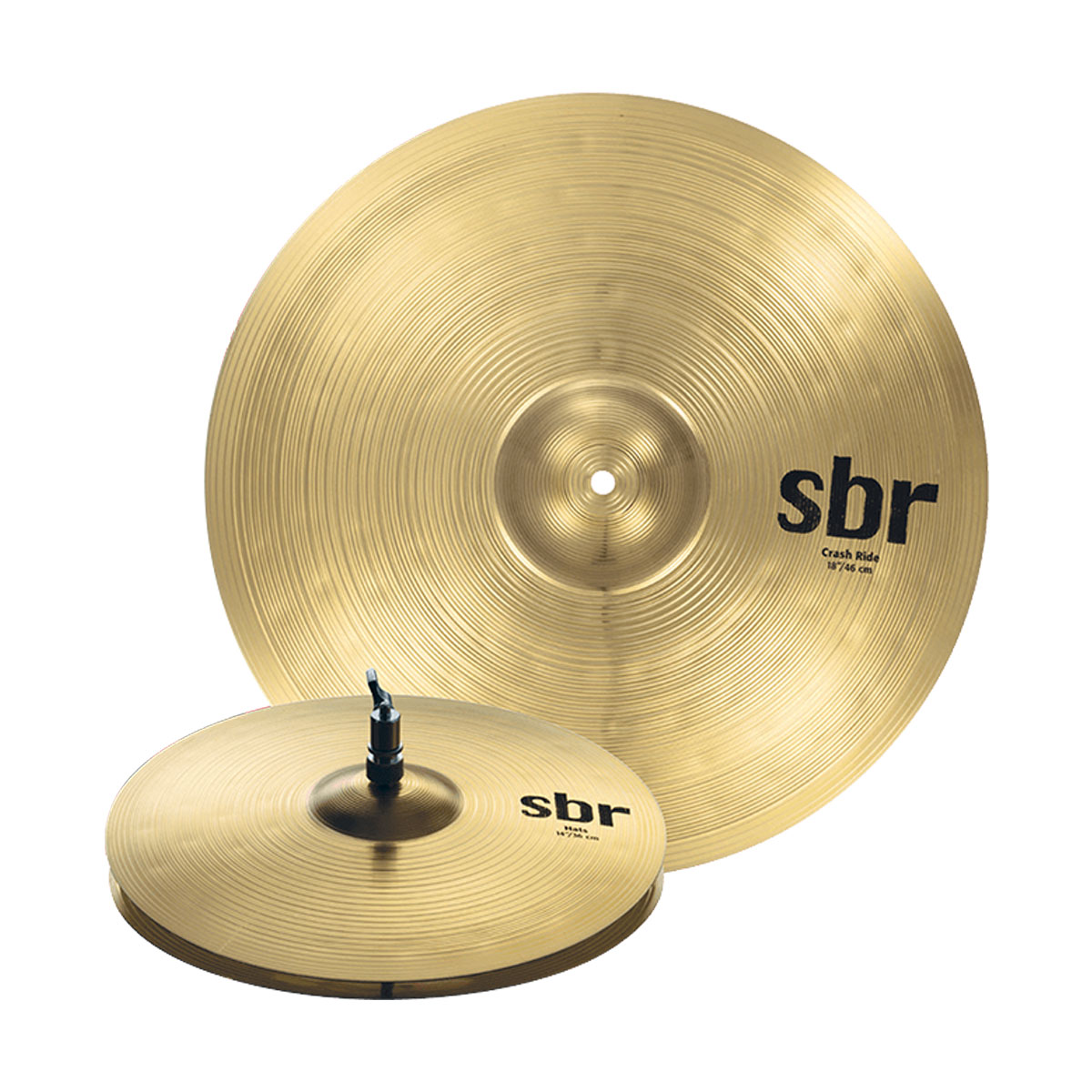 Sabian SBR Cymbal Two Pack 14"Hi-Hats/18" Crash SBR5002 - 2112 PERCUSSION