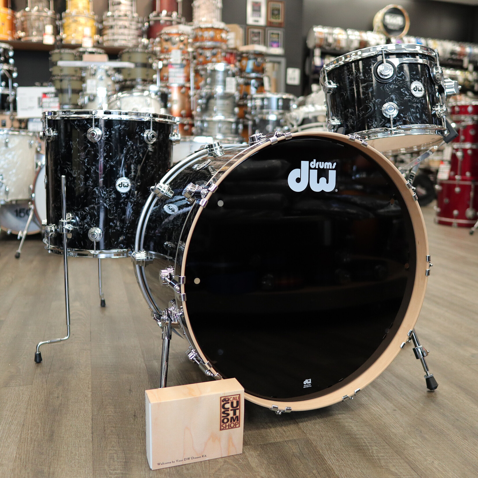 DW Collector's Pure Maple Standard 3-pc Shell Pack 13/16/24 (Black ...
