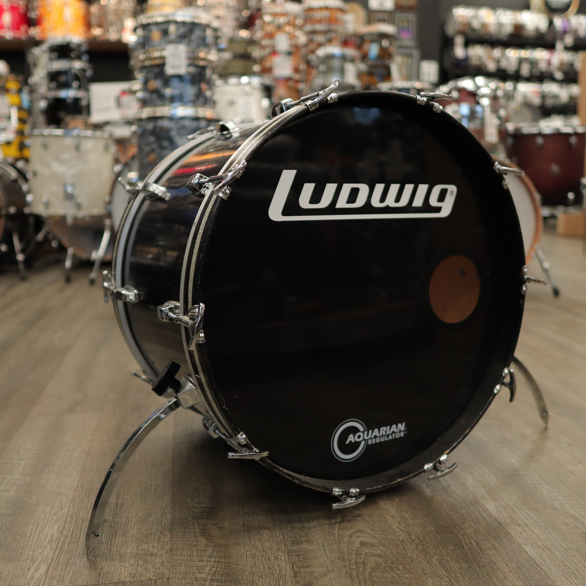 Vintage 70s Ludwig 14x22" Bass Drum (Black Cortex) - 2112 PERCUSSION