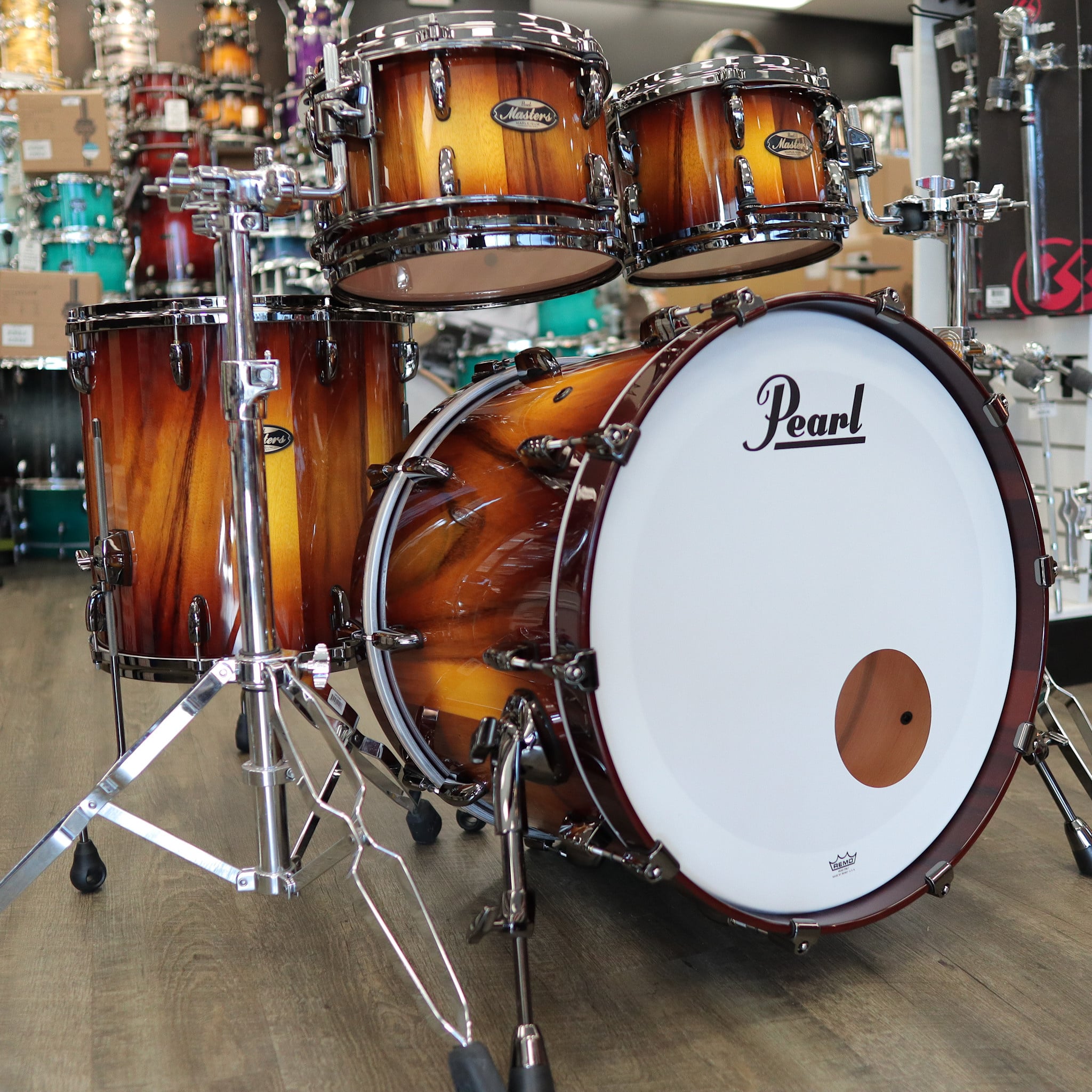 Pearl Limited Edition Masters Maple/Gum 4-Piece Shell Pack 10/12/16/22 ...