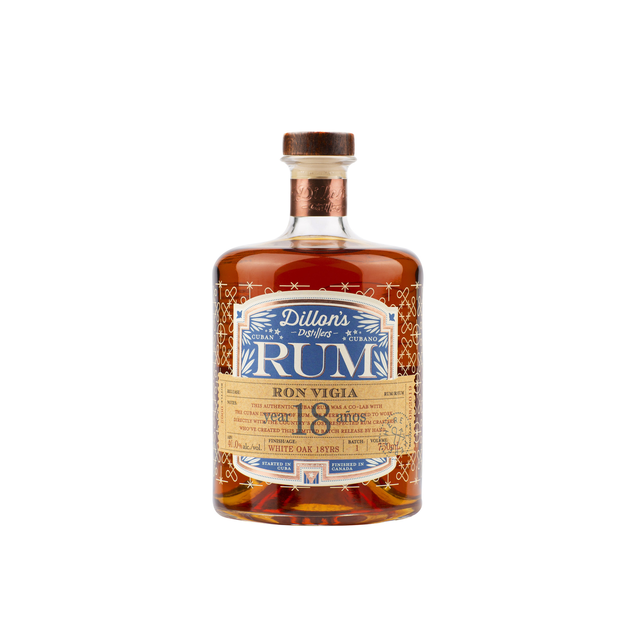 Rum 18 year 750mL - Dillon's Small Batch Distillers